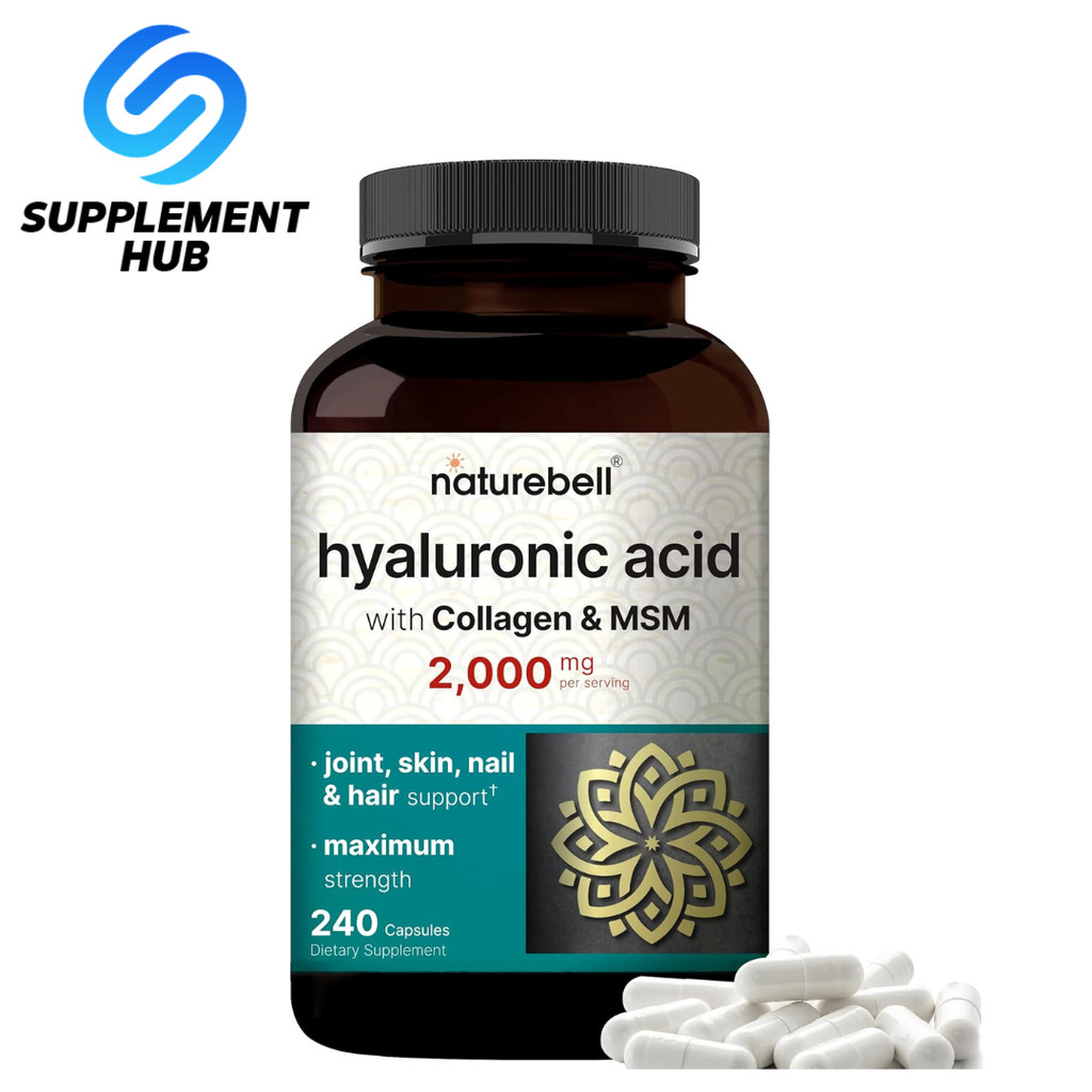Jual NatureBell Hyaluronic Acid Supplements 2,000 mg | 240 Capsules ...
