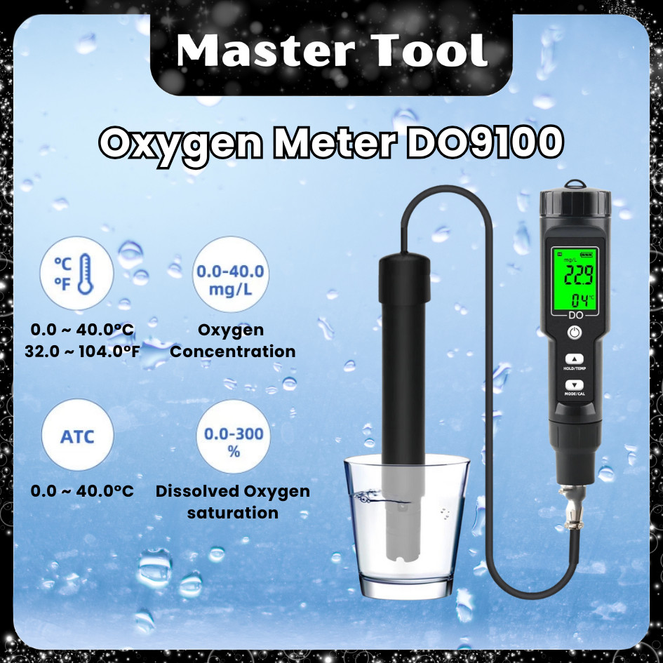 Jual Master Tool ⭐Garansi 1 Tahun⭐ DO meter oksigen air Dissolved ...