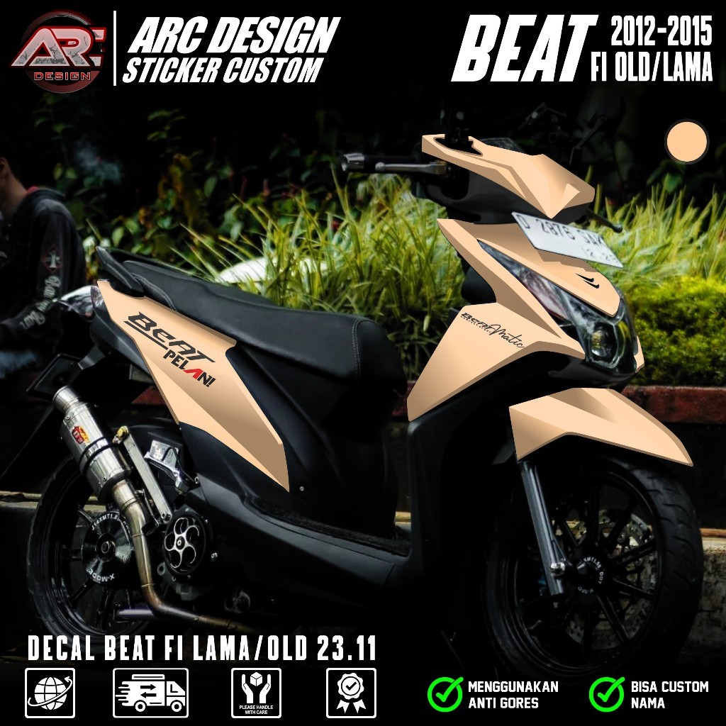 Jual (COD) TERBARU Decal Sticker Honda Beat FI Lama 2013 2014 2015 2016 ...