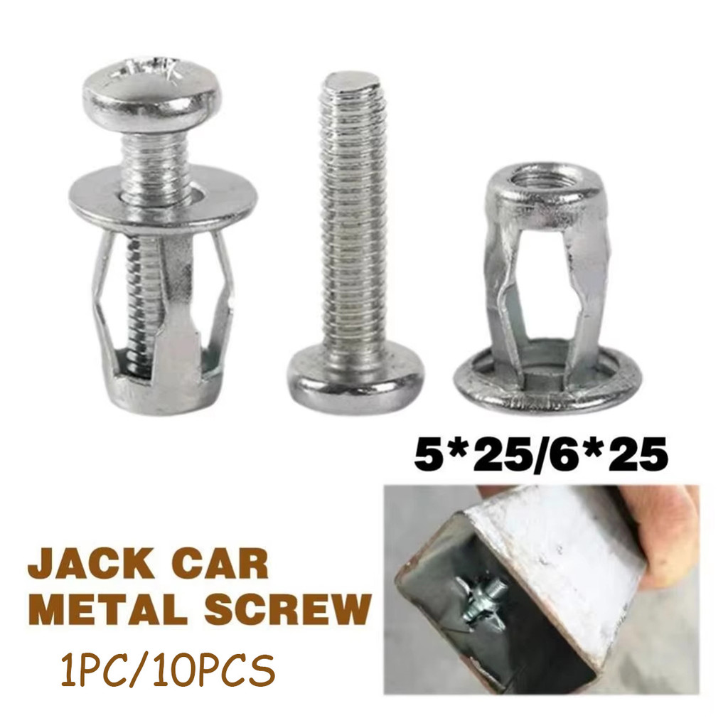 Jual 10pcs Jack Nut Sekrup Rivet Nut Plat Metal Mur Fisher Baut Dan Mur ...