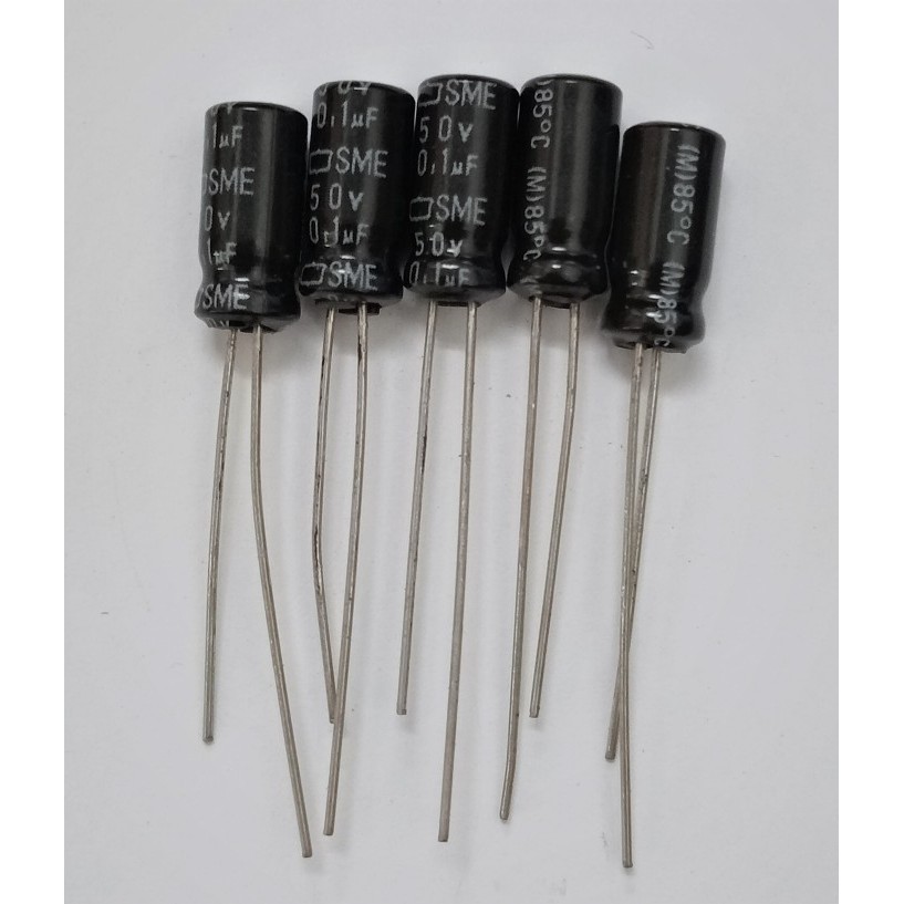Jual GS99 Elco Capacitor 0.1uf 50v SME - Harga per 5 pcs | Shopee Indonesia