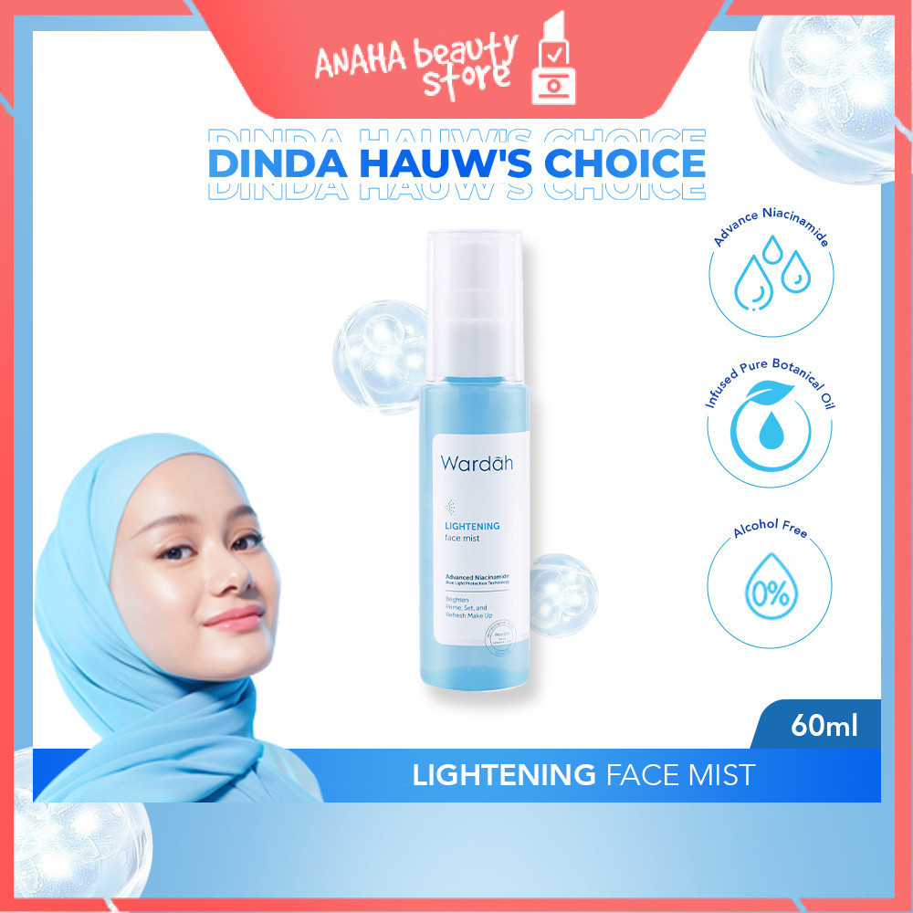 Jual ️ANAHA ️ Wardah Lightening Face Mist 60 ml - Face Mist 3-in-1 ...