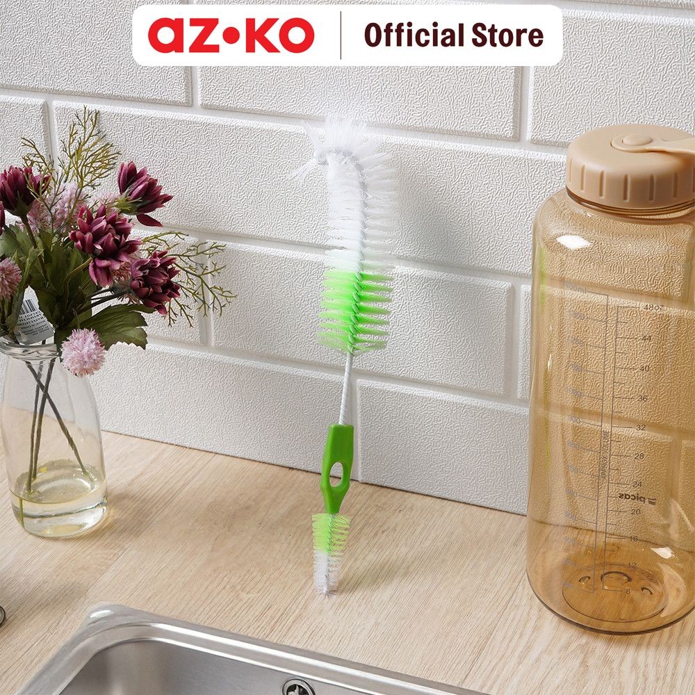 Jual AZKO Proclean Sikat Botol Curve - Hijau Bottle Cleaning Brush ...