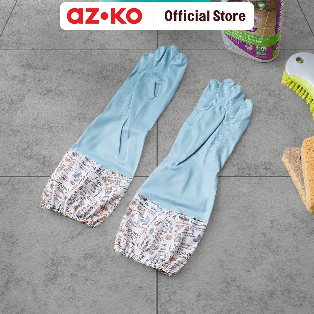 Jual AZKO Proclean Sarung Tangan Panjang Pvc Cleaning Hand Gloves ...