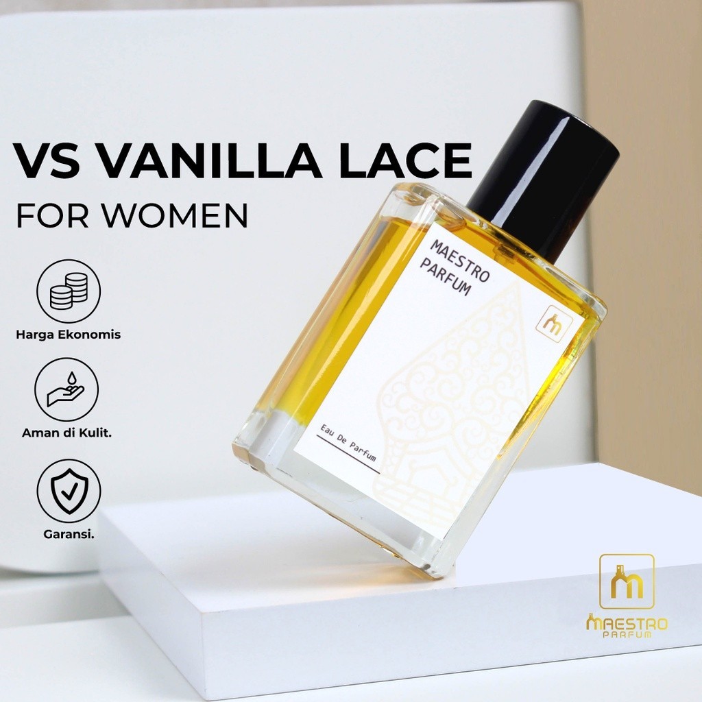Jual Parfum Wanita Vanilla Lace Pafume Cewek - Maestro Parfum | Shopee ...