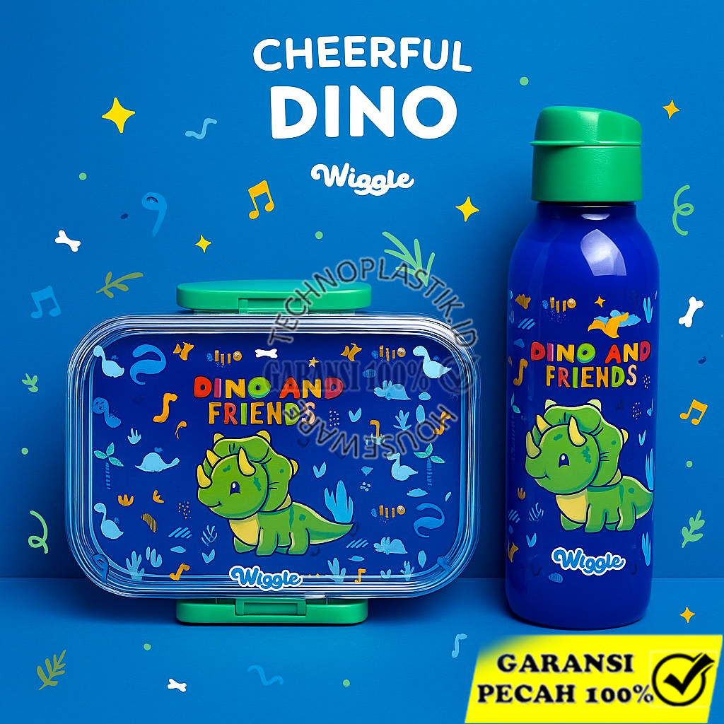 Jual WIGGLE Lunch Box Set Paket Hemat Pink Dessert Lunch Box Dan Botol Minum Anak Kreatif ...