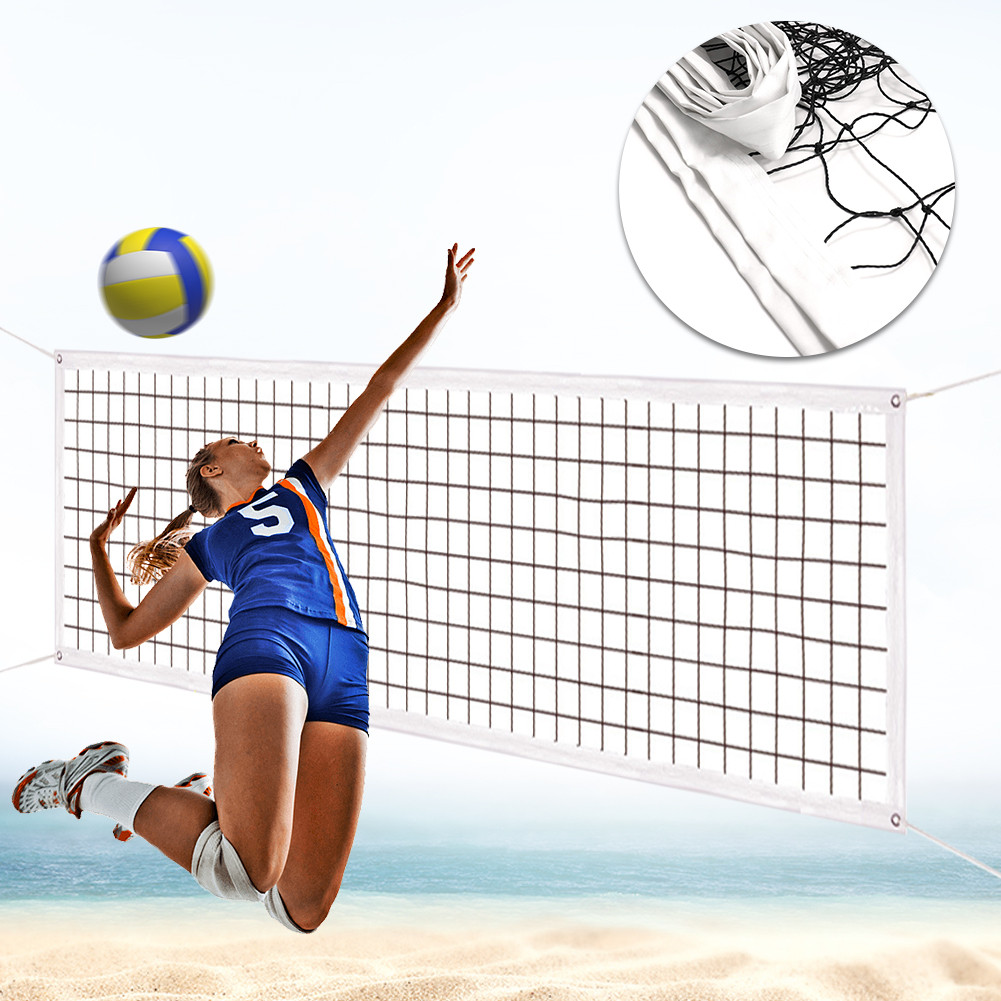 Jual Portable Volleyball Net with Steel Cable Professional Volleyball ...