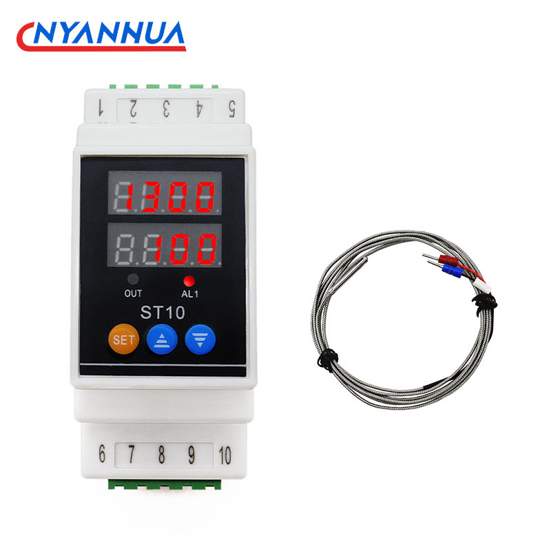 Jual LED Din Rail Adjustable Digital Thermometer Digital PID ...