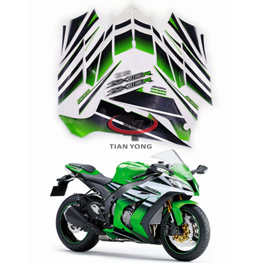 Jual High Quality Sticker Full Kit For ZX10R ZX 10R 2011-2012-2013-2014 ...