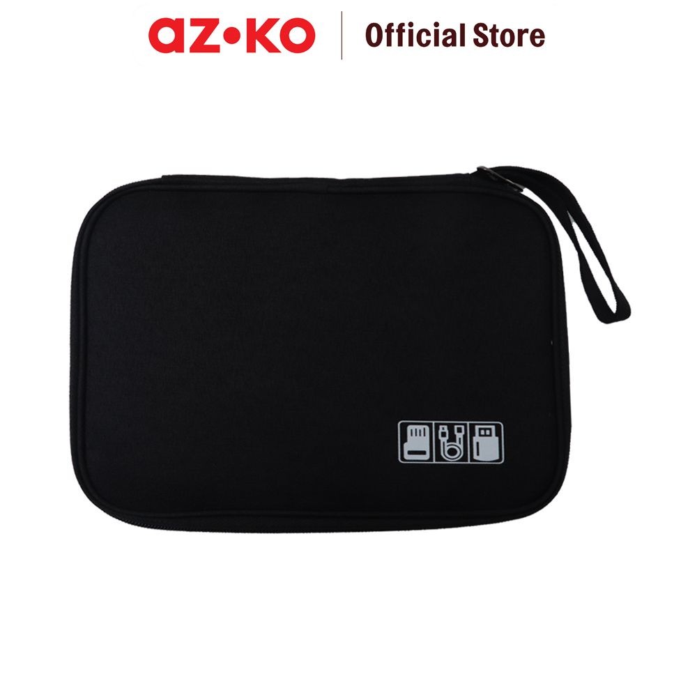 Jual AZKO Passport Ukuran L Tas Organizer Perangkat Digital Pouch Kabel ...