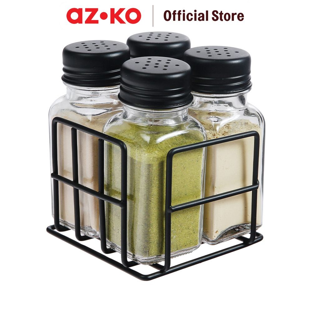 Jual AZKO Kris 75 ml Set 4 Pcs Azov Tempat Bumbu Dapur Spice Jar Tempat ...