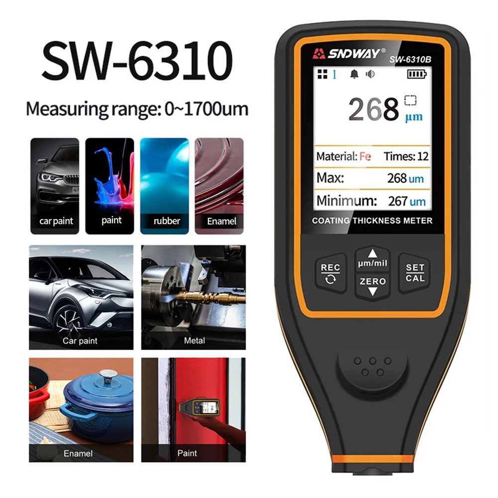 Jual SNDWAY SW-6310 A/B Coating Thickness Gauge Car Paint Digital ...