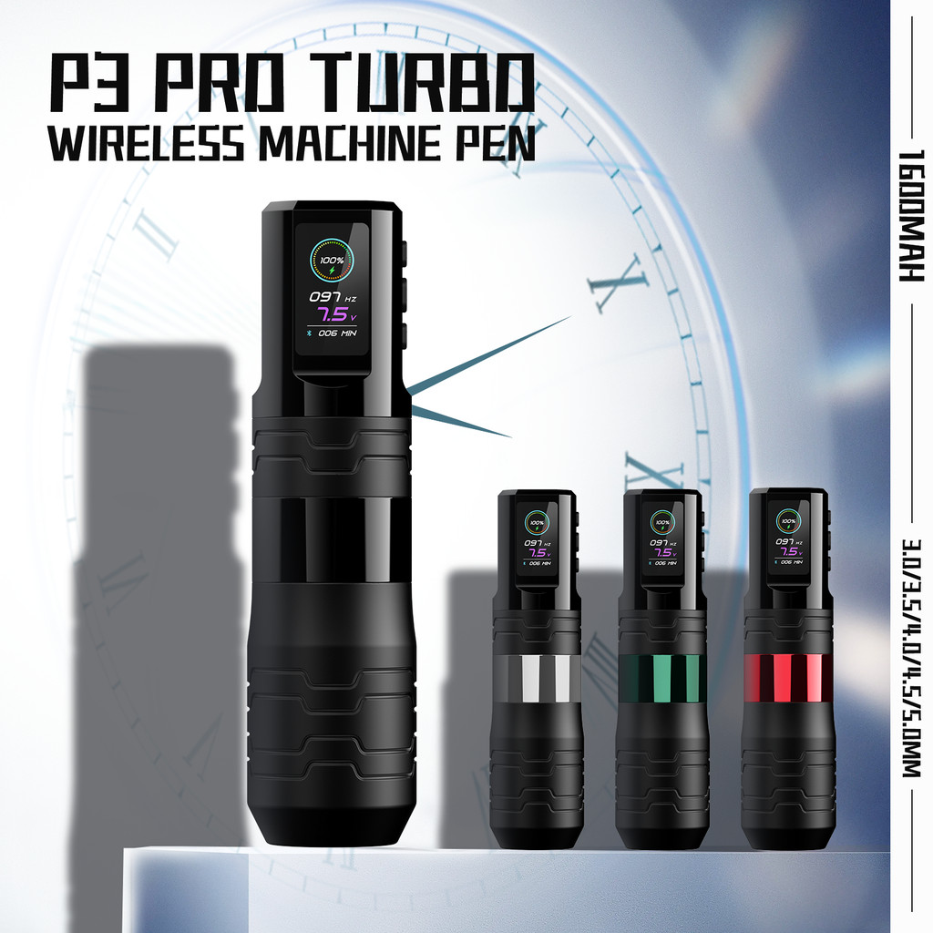 Jual EZ P3 Pro Turbo Wireless Battery Tattoo Pen Machine Adjustable Stroke Rotary Tattoo Pen ...