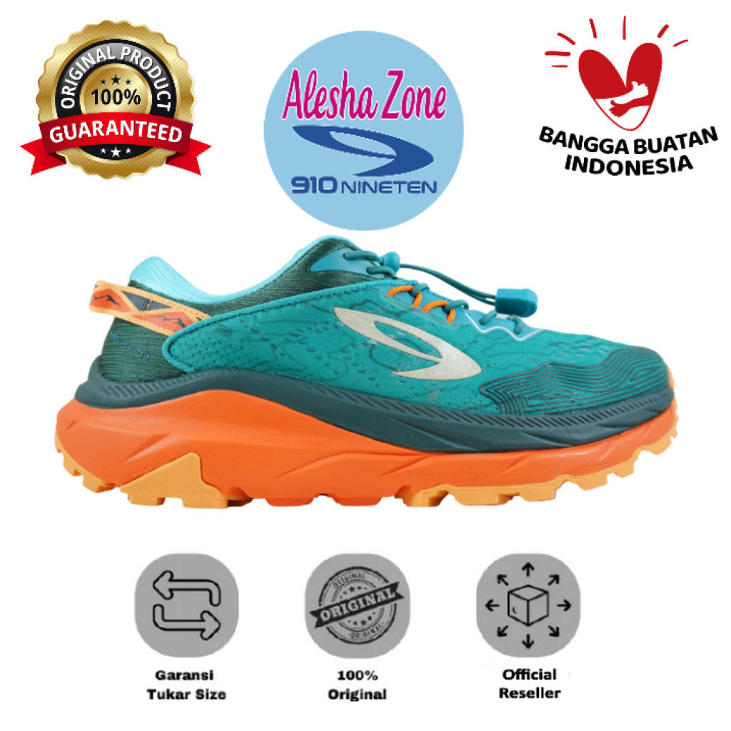 Jual SEPATU TRAIL RUNNING 910 ORIGINAL YUZA MARS JEZERO - TEAL/ORANGE ...