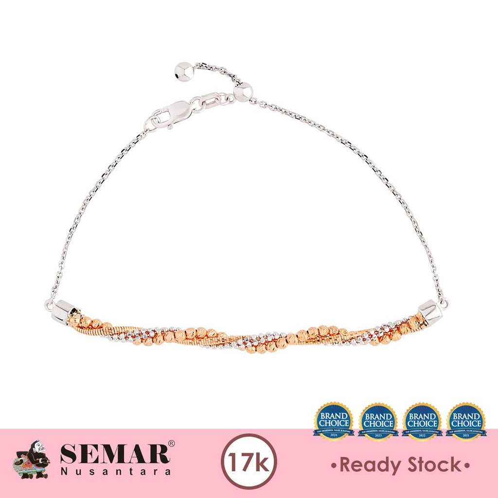Jual Gelang Emas Freya Grace Colour Gold 17K Semar Nusantara | Shopee ...