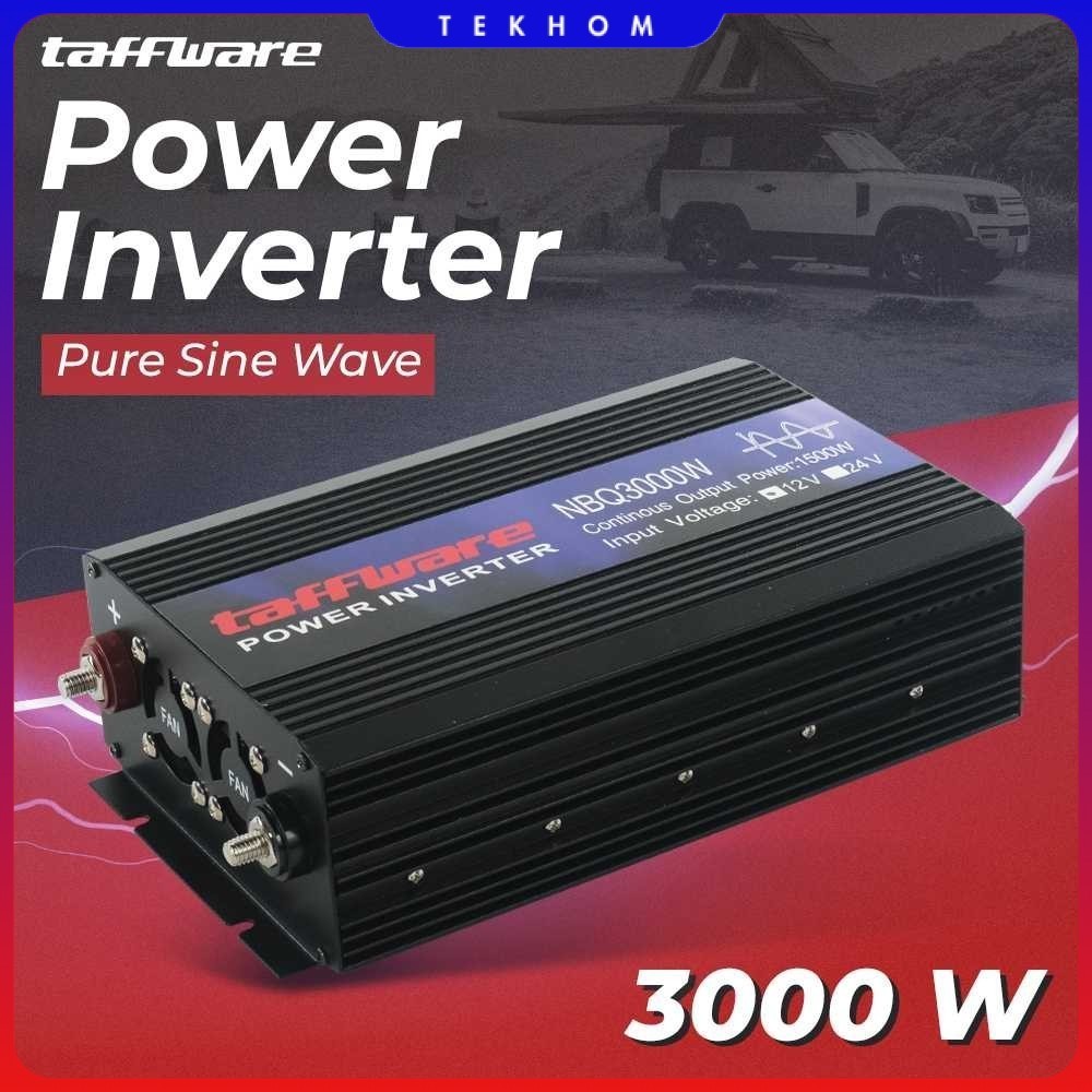 Jual Taffware Power Inverter Mobil Pure Sine Wave DC 12V to AC 220V ...
