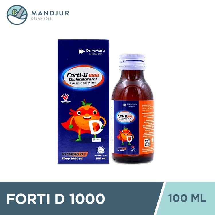 Jual Forti-D 1000 Sirup 100 mL - Suplemen Vitamin D | Shopee Indonesia