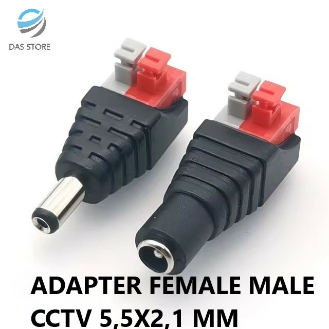 Jual Colokan DC Power Plug Adapter Female dan Male Konektor Buat CCTV 5 ...