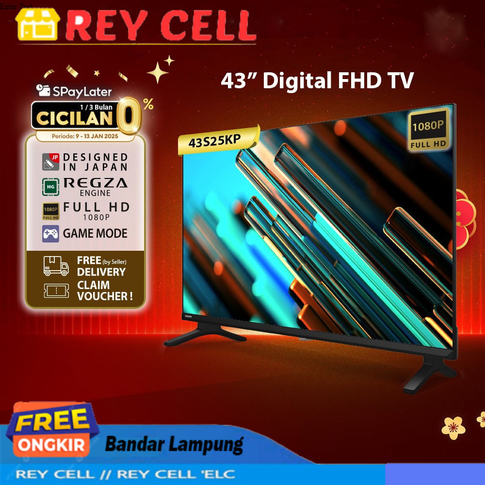 Jual TV TOSHIBA FULL HD 43 INC TOSHIBA 43S25KP TOSHIBA TV LED TOSHIBA ...