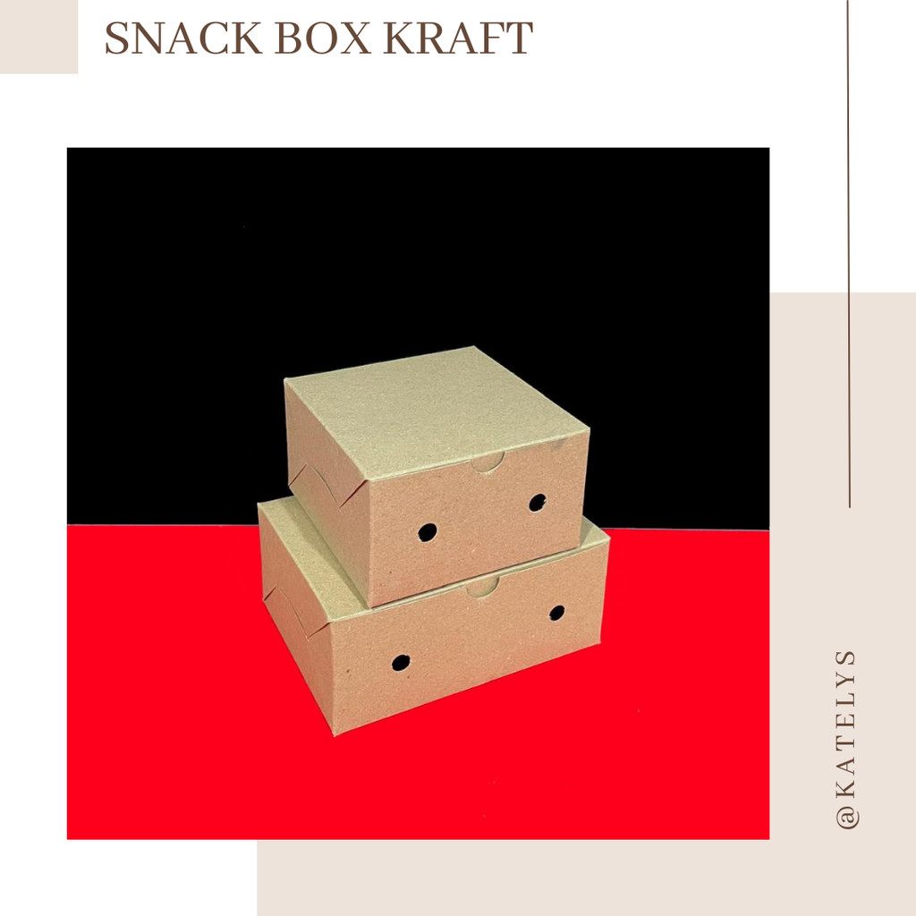 Jual Dus Snack Box | Tempat Snack Kraft | Box Hadiah Snack Makanan ...