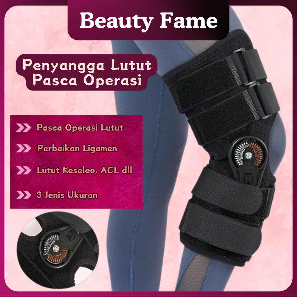 Jual Beauty Fame GARANSI 1 TAHUN Peyangga terapi lutut Knee Brace Untuk ...