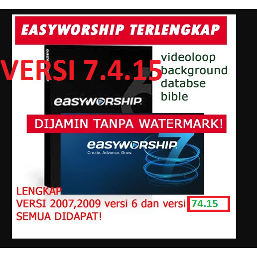 Jual Bundle Paket EasyWorship 7 Software Aplikasi Gereja Easy Worship ...