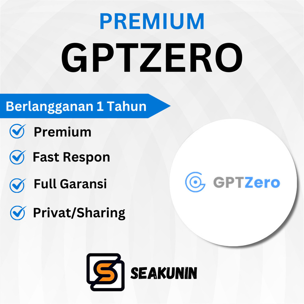 Jual GPT Zero Premium 1 Tahun - Menemukan deteksi AI Full Garansi Full ...