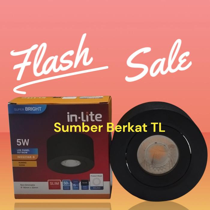 Jual Spotlight Led INLITE INSS236R 5W 7W 9W IN-LITE Downlight Outbow ...