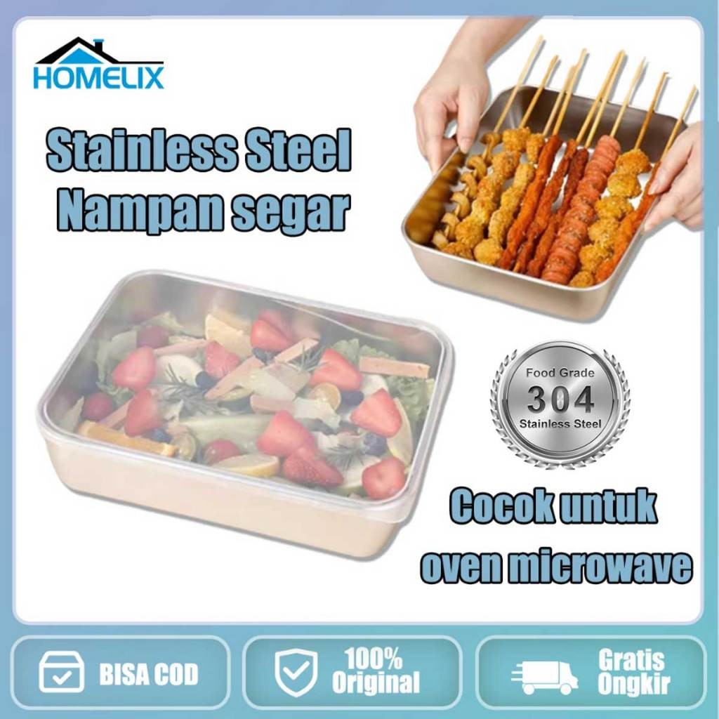 Jual HY76T 【COD】Homelix Stainless 304 Tempat Wadah Makanan Kontainer ...