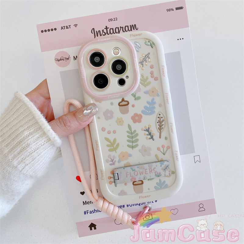 Jual case iPhone 15 Bunga-bunga yang indah Casing ponsel cocok untuk ...