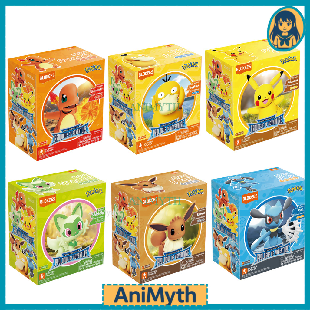 Jual Blokees Pokemon Prolugue of Adventure Figure Pikachu Psyduck Eevee ...