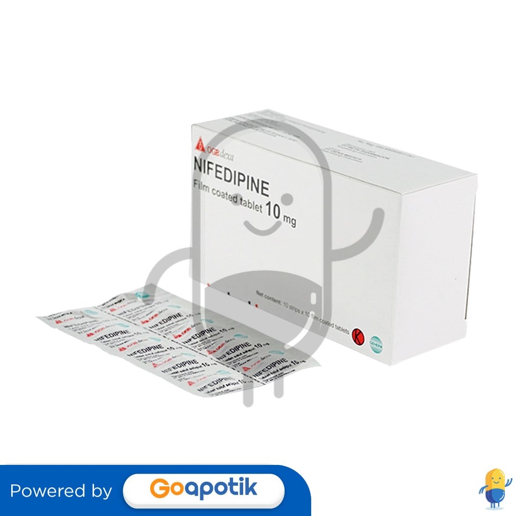 Jual Nifedipine Ogb Dexa Medica 10 Mg Box 100 Tablet / Hipertensi ...