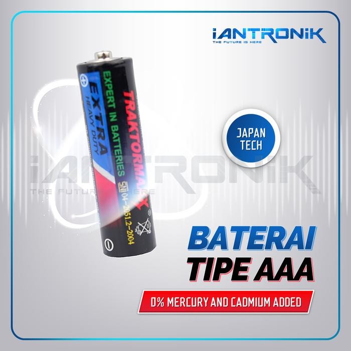 Jual BATERAI kecil AAA / BATTERY A3 TRAKTORMAX BEBAS MERCURY | Shopee ...