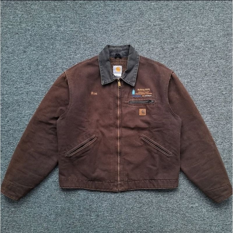 Jual PROMO Vintage carhartt detroit jacket J97 DKB ( dark brown ) size ...