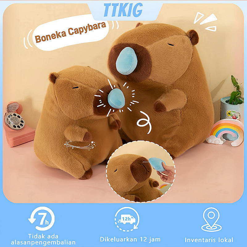 Jual Boneka Capybara / Boneka Animal / Boneka Animal Capybara Ingusan ...