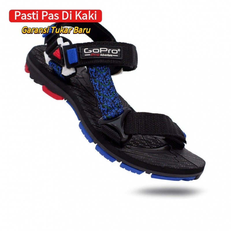 Jual GOPRO Edgar Sandal Gunung Pria Anti Slip Velcro Karet Sintetis ...