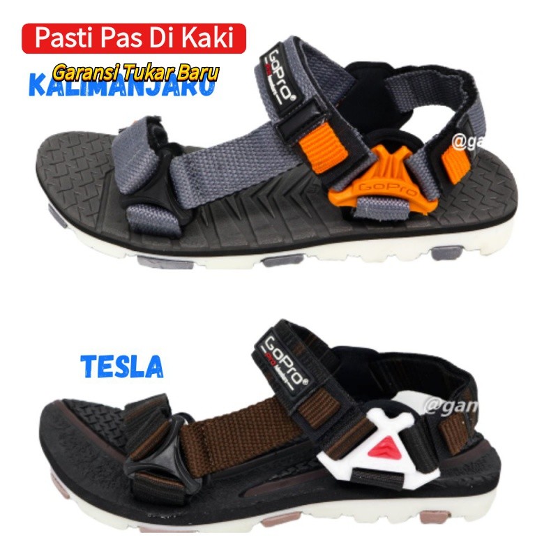 Jual GOPRO KALIMANJARO Sandal Gunung Pria Velcro Anti Slip Abu Ukuran ...
