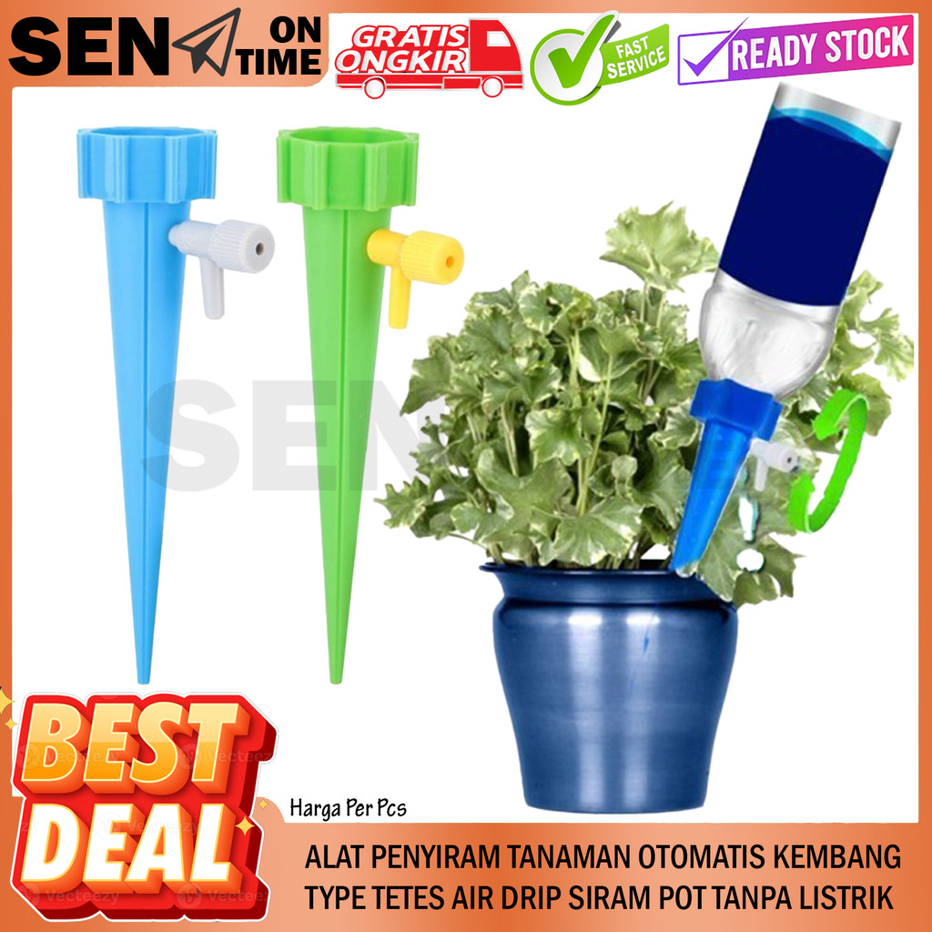 Jual Alat Tetes Tanaman Penyiram Type Drip Tanpa Listrik Otomatis Kran ...