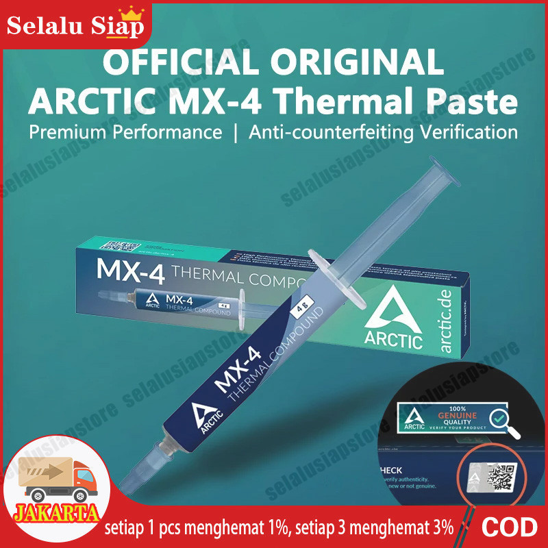 Jual Thermal Paste ARCTIC MX-4 (4 Gram) - MX4 HIGHEST Performance | Thermal Pasta Arctic MX4 ...