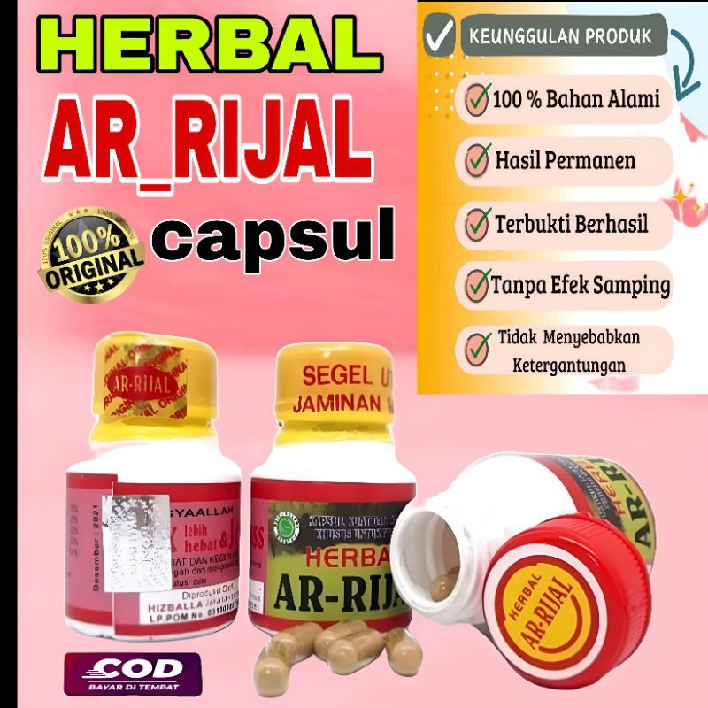 Jual Kapsul herbal ar-rijal isi 10 bisa COD | arrijal Halal BPOM ...