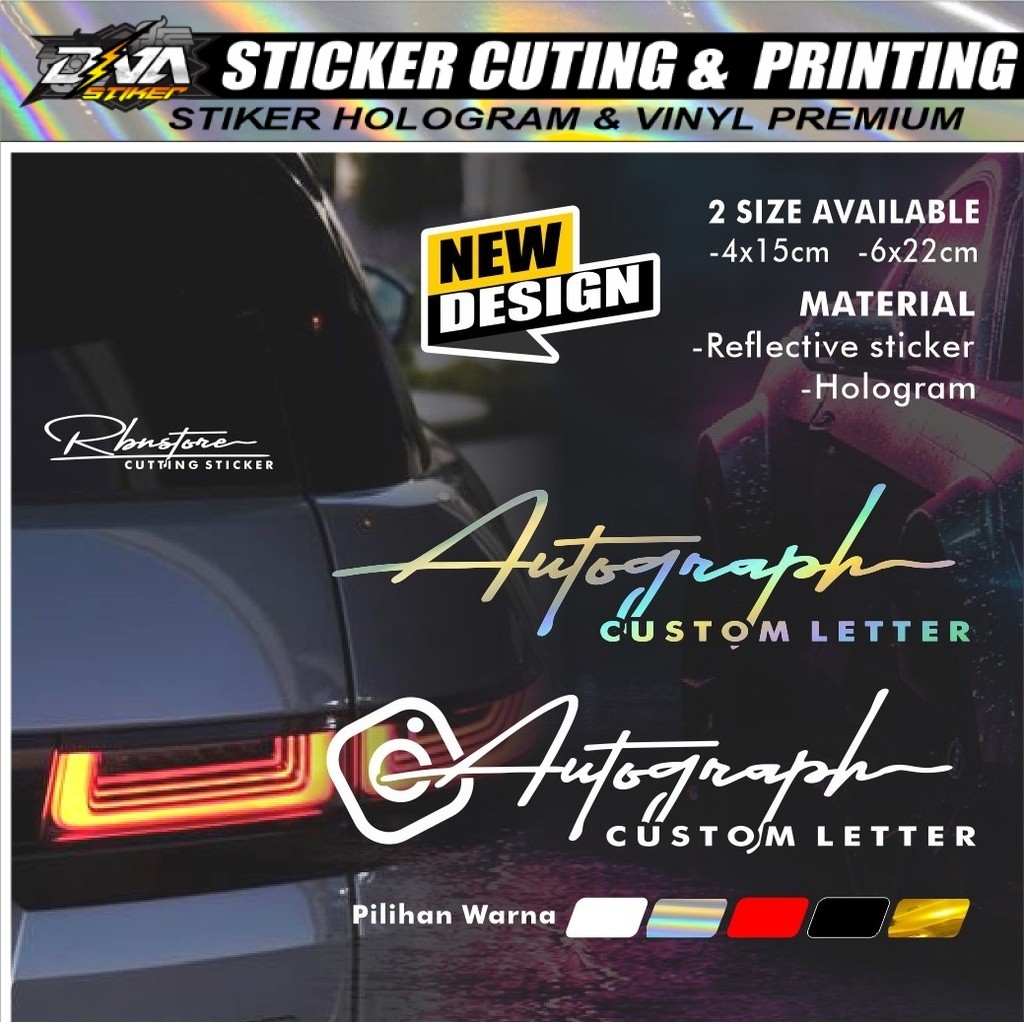 Jual STIKER AUTOGRAPH TANDA TANGAN NAMA COSTUM UNTUK MOTOR DAN MOBIL ...