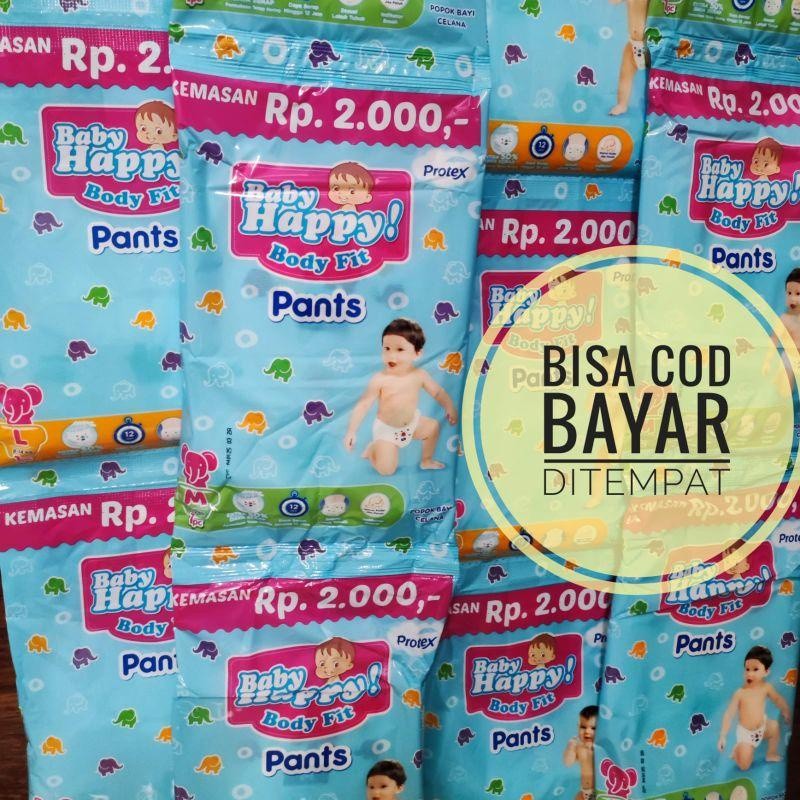 Jual 24 pcs 4 renceng Baby Happy Pants Sachet Renceng Ecer Popok Bayi ...