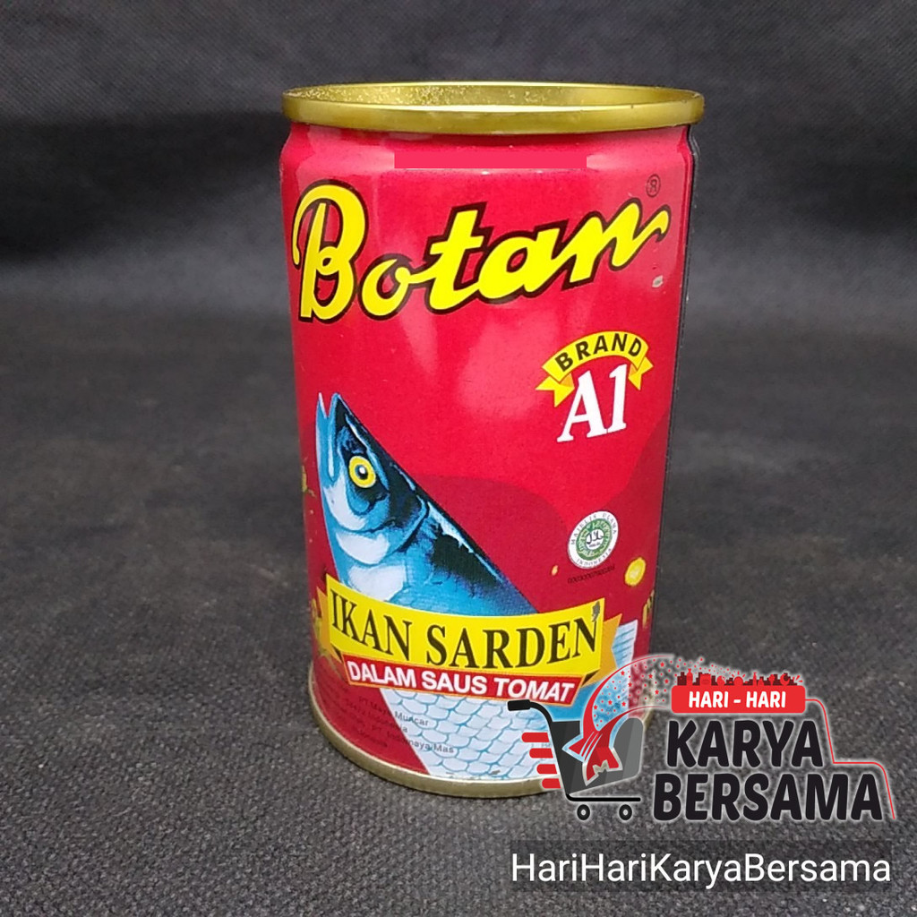 Jual MAKANAN KALENG BOTAN IKAN SARDINES IN TOMATO SAUCE 155GR | Shopee ...