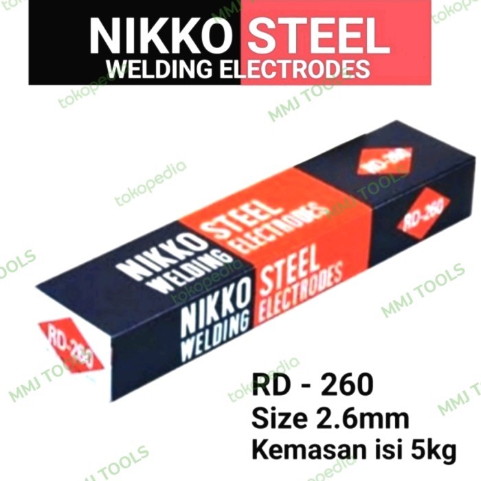 Jual Kawat Las NIKKO STEEL RD-260 2,6mm - NIKKO STEEL kawat las RD260 2,6mm | Shopee Indonesia