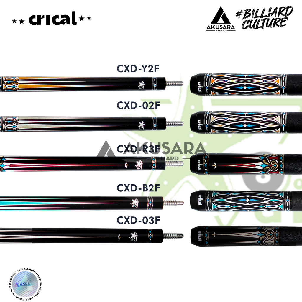 Jual Crical CXD Series by Konllen 12.5mm Carbon Shaft Cue Stick ...