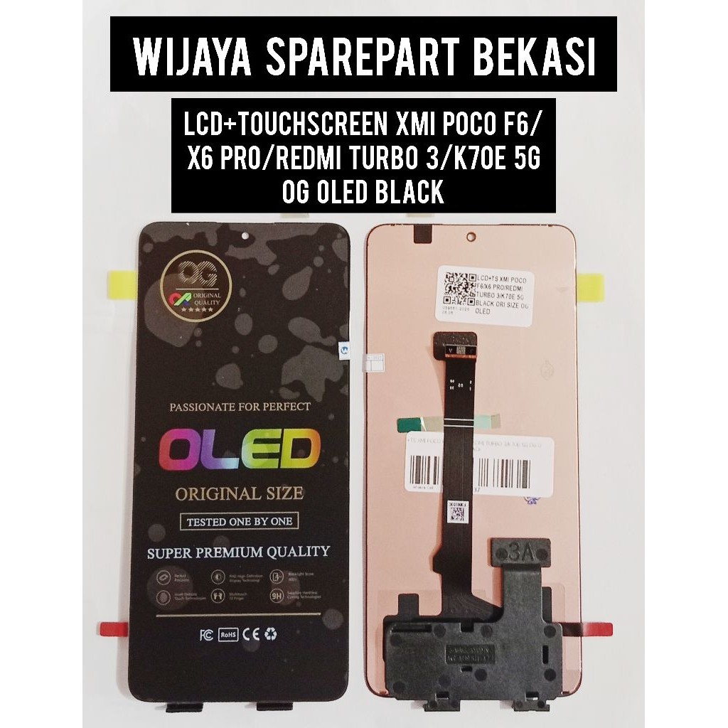 Jual LCD+TOUCHSCREEN XMI POCO F6/X6 PRO/REDMi TURBO 3/K70E 5G OG OLED ...