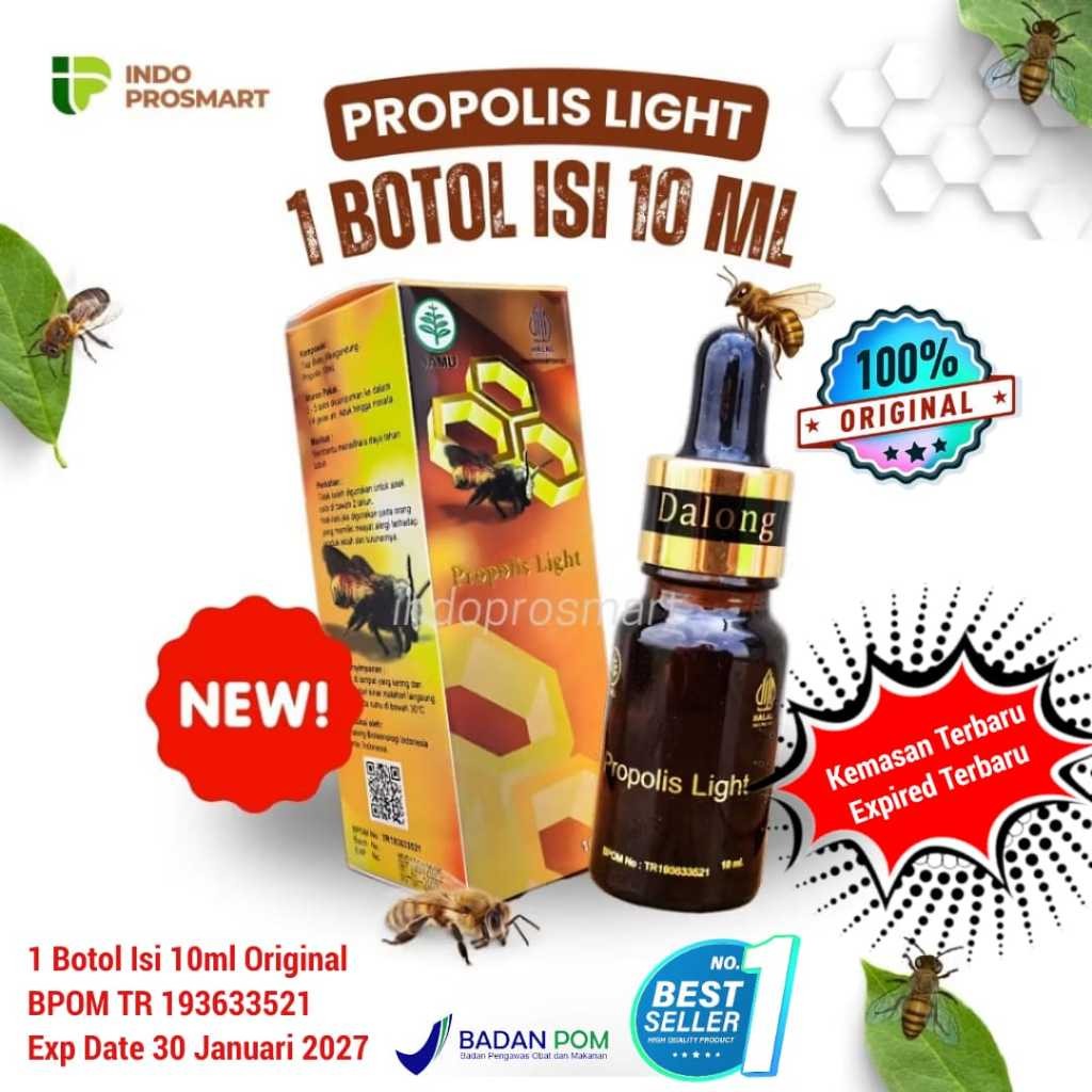 Jual PROPOLIS LIGHT 1 BOTOL ISI 10ML ORIGINAL KEMASAN TERBARU || KAYA ...