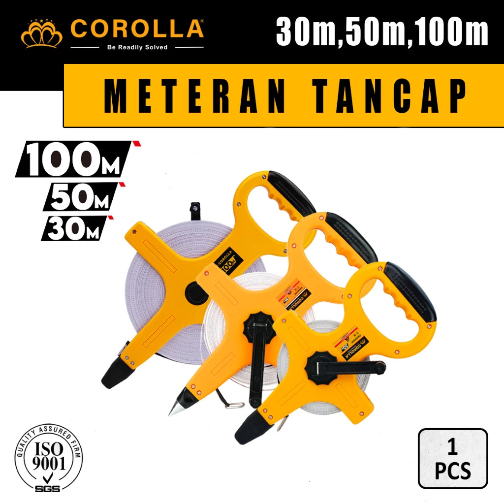 Jual Corolla Meteran Tancap Corolla Meteran Tanah Meteran Roll 30 Meter ...