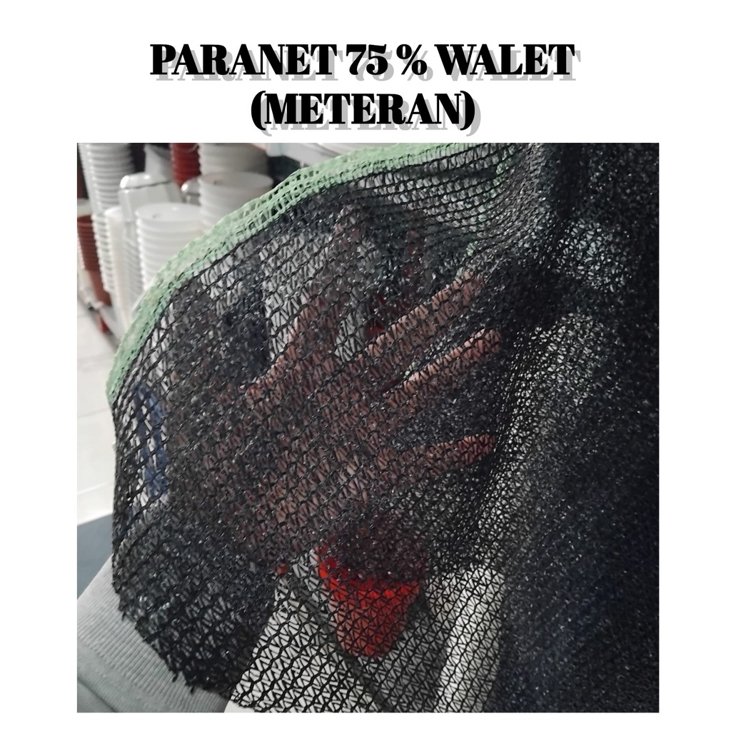 Jual Jaring Paranet Zig-Zag 75% Lebar 3 Meter 1 Meteran Atap Tanaman ...