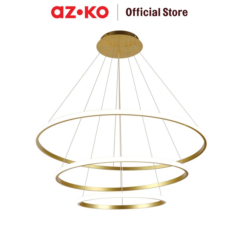 Jual AZKO Eglare Circulo Lampu Gantung Hias Led 3 Dimmable - Gold ...